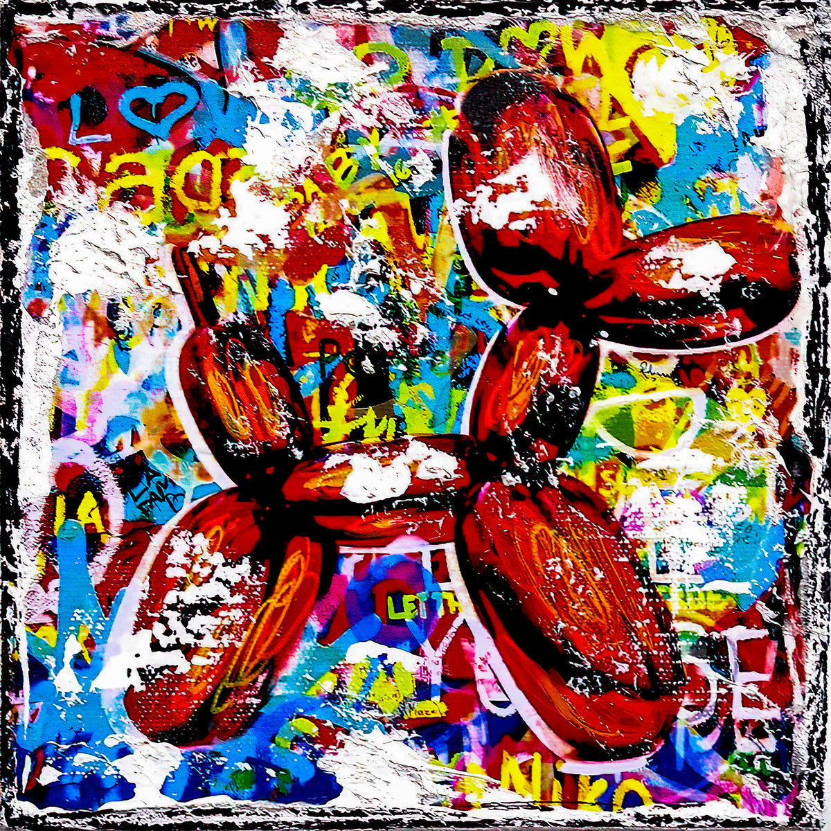 Leinwand Bilder Balloon Dog Hund Pop Art Wandbilder -Hochwertiger Kuns ...